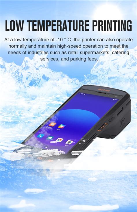 Android Rugged Handheld Pda Built In Thermal Printer Mobile Pos Terminal Barcode Scanner Parking