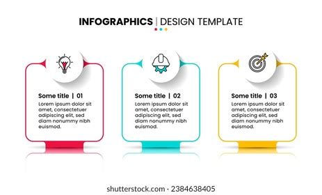 Infographic Template Icons 3 Options Steps Stock Vector Royalty Free