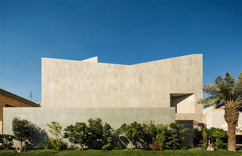 Agi Architects Hides Wall House In Kuwait Behind Stone Façade