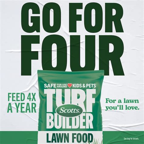 Scotts Turf Builder Lawn Food 1272 Lb 4000 Sq Ft 32 0 4 All Purpose