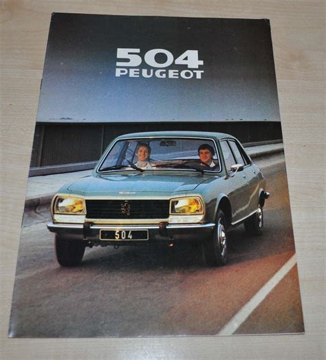 Peugeot 504 Brochure Prospekt Prospectus Auto Brochure