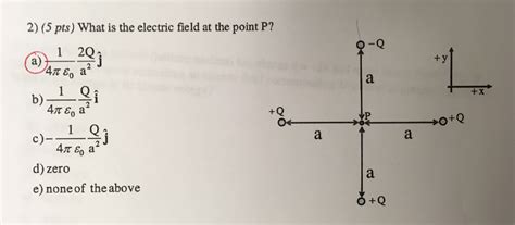Solved What Is The Electric Field At The Point P A 14 Pi