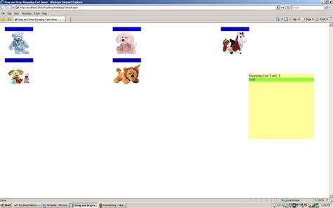 Browser Compatible Drag And Drop Shopping Cart