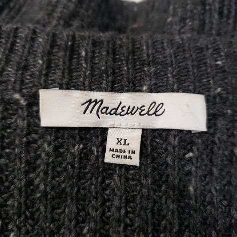 Madewell Wool Blend Knit Sweater Dress Size Xl Depop