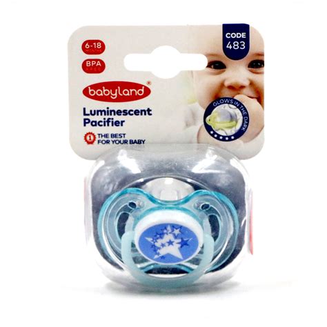 خرید اینترنتی پستانک ارتودنسی شب تاب بی بی لند کد 483 نی نی بازار