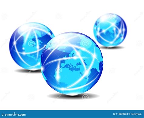 Europe Global Communication World Planet Stock Illustration Illustration Of Middle Globe