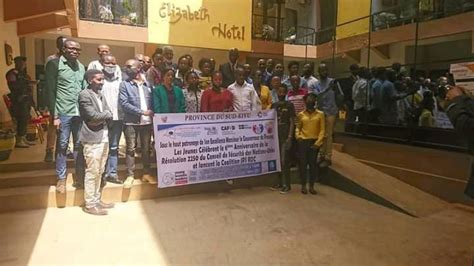 Sud Kivu Les Organisations Des Jeunes Célèbrent Le 6e Anniversaire De