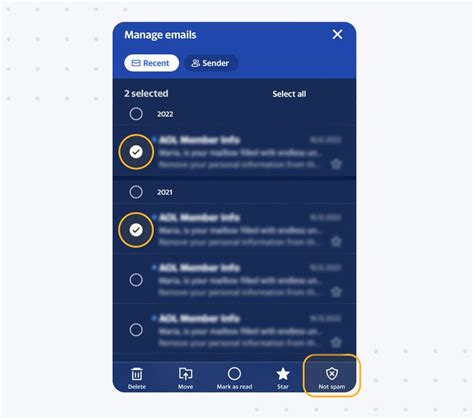 Stop Emails From Going To Spam In Aol Mark As Not Spam
