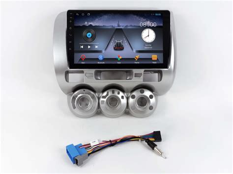 Магнитола Qled на Honda Jazz Fit 1 2001 2008 кондиционер левый руль