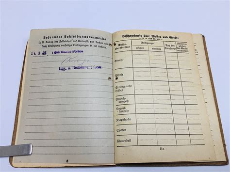 Soldbuch Infanterie Division Pow Corridor Collectables