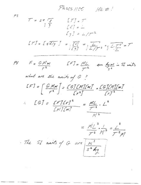 Phyics 1100 Homework Solutions
