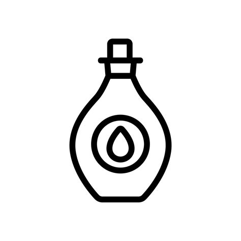 Oil Cosmetic Aromatic Liquid Icon Vector Outline Illustration 9872546