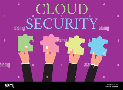 Handwriting Text Writing Cloud Security Concept Meaning Protect The Stored Information Safe
