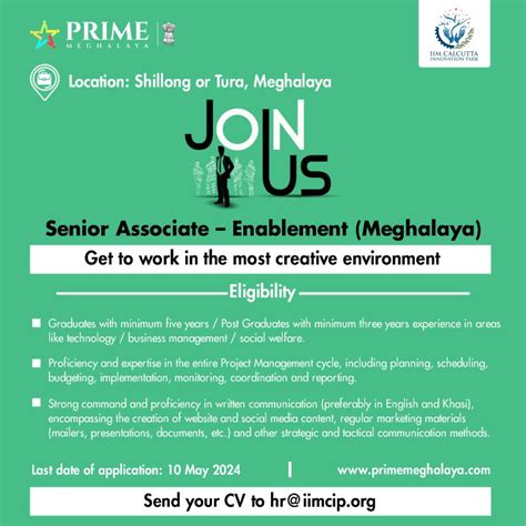 Iimcip Prime Meghalaya Hiringnow Iim Calcutta Innovation Park