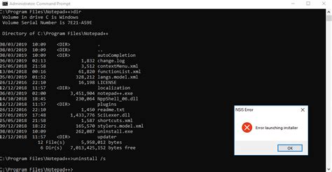 Error When Running A Silent Install · Issue 5396 · Notepad Plus Plus