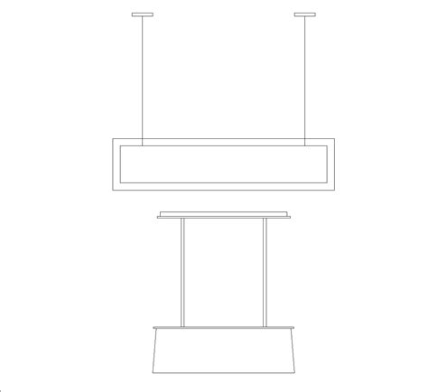 Linear Pendants Cad Blocks Dwg Free Download