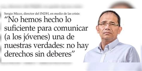 TIENE QUE RENUNCIAR Sergio Micco Se Une Al Discurso De La Ultraderecha