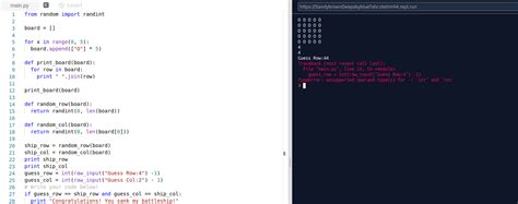 Faq Learn Python Battleship Test Run Python Faq Codecademy Forums