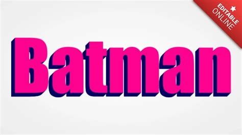 Batman | This Is Pop Editable Logo NetFlix Series | Text Effect Generator