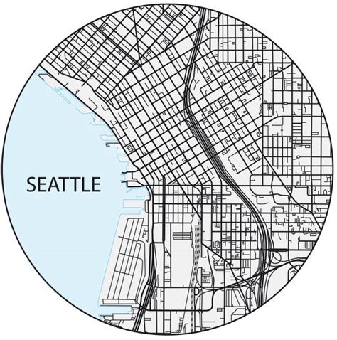 Downtown Seattle Map Transit Maps Historical Map Rapid Transit Plan