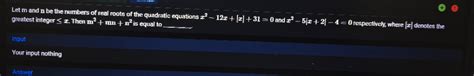 1st Equation Jisme Greatest Integer Lga Hua Hai Uska Roots Kaise Nikalta Hai R Jeeneetards