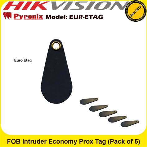 Pyronix Eur Etag Fob Intruder Economy Prox Tag Pack5