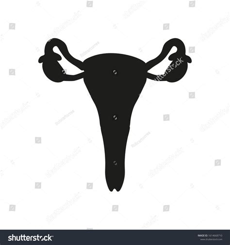 Female Reproductive System Icon Vector Stock Vector Royalty Free