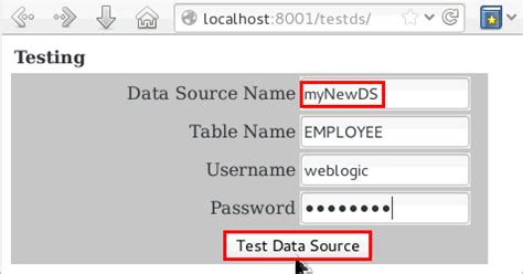 Oracle WebLogic Server 12c Configuring A JDBC Data Source