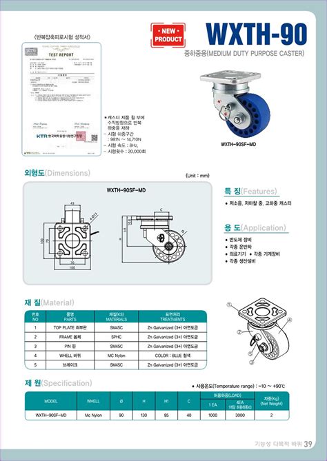 Wi 고하중바퀴 초고하중바퀴 초고하중캐스터 산업용바퀴 고하중산업용바퀴 산업용고하중캐스터 일신바퀴상사 032581 0251