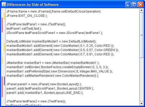 Side Of Software Marker Bar Library Features