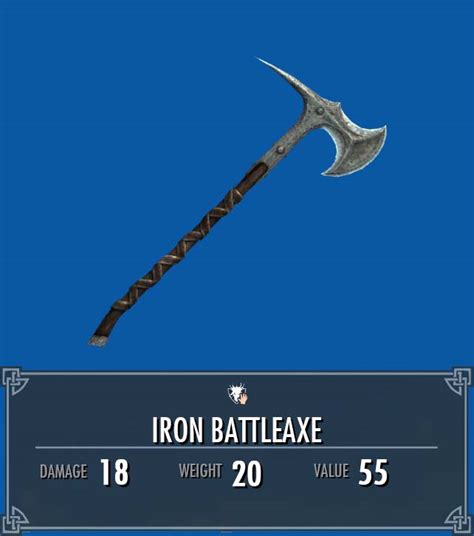 Iron Battleaxe Legacy Of The Dragonborn Fandom