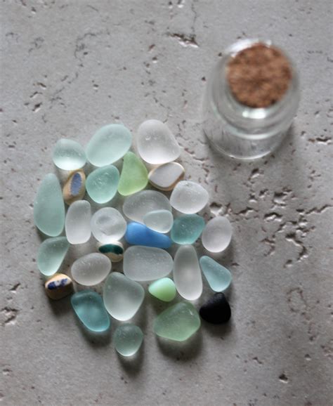 30 Tiny Sea Glass Pieces Sea Glass Tinies Seaside Stash Beach Glass