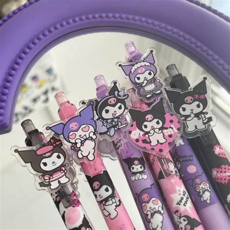마지막 재고 11 할인 산리오 아크릴 쿠로미볼펜 귀여운 마이멜로디 시나모롤 폼폼푸린 리틀트윈스타 헬로키티 6종 에이블리