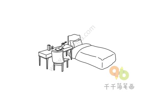 清新少女卧室简笔画地点