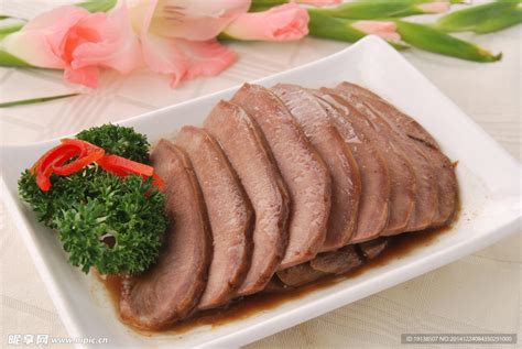 卤水猪脷摄影图传统美食餐饮美食摄影图库昵图网