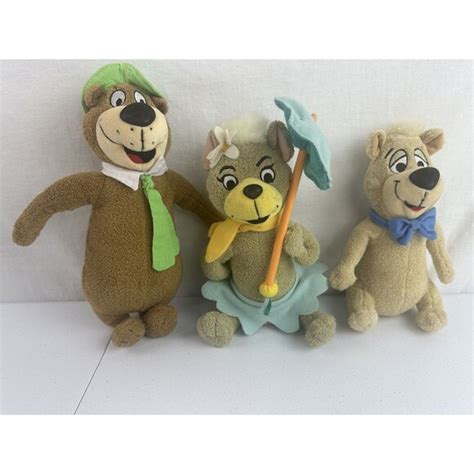 Yogi Bear Toys Vintage Hanna Barbera Yogi Cindy Boo Boo Bear Plush