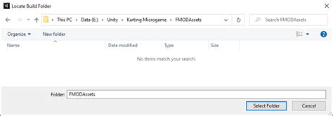 Locate Build Folder