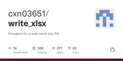 GitHub Cxn03651 Write Xlsx Rubygem For Create Excel Xlsx File