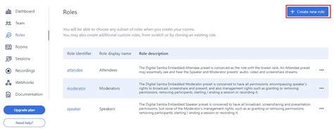 How To Use Custom Roles In Digital Samba Dashboard