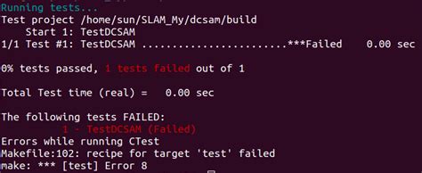 Make Test Failed · Issue 31 · Marineroboticsgroupdcsam · Github