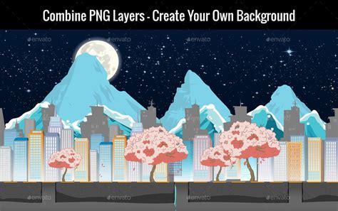 20 Vector Game Backgrounds Parallax Scrolling Game Assets Graphicriver
