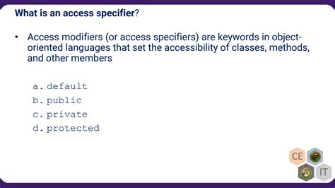 Solution Lesson 5 Access Modifiers 2 Studypool