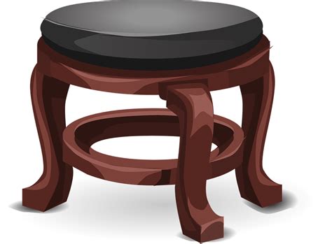 Free Vector Graphic Stool Foot Stool Leather Black Free Image On