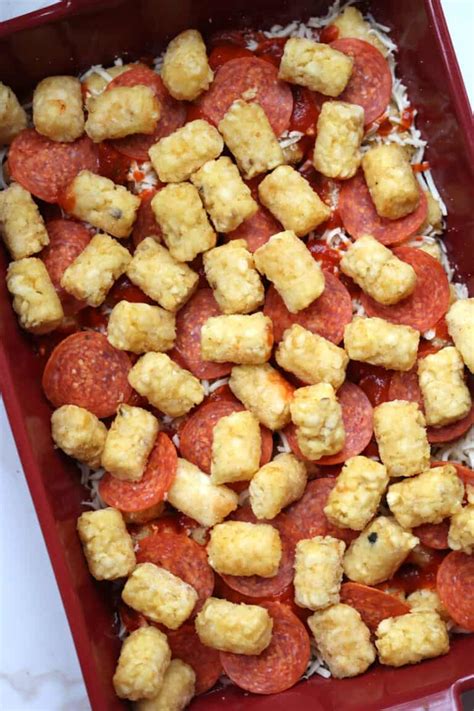 How To Make Tater Tot Pizza Casserole Recipe