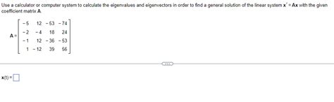 solved use a calculator or computer system to calculate the