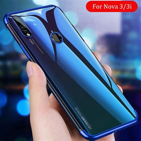 Huawei Nova 3i Case Luxury Slim Clear Back Plating Soft TPU Phone Cover Shell Shopee Malaysia