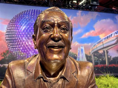 Walt The Dreamer Statue On Display At Disney D23 Expo Before It