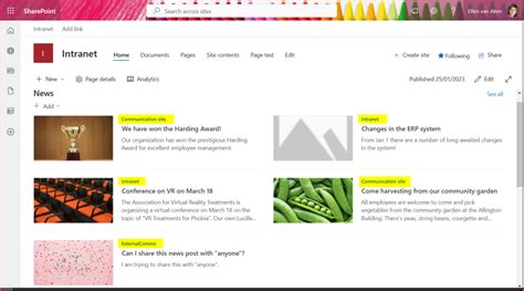 Combining Sharepoint News From Different Sites Ellens Digital Workplace
