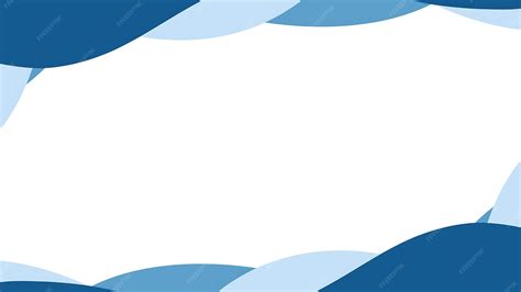 추상 블루 웨이브 배경 프리미엄 벡터