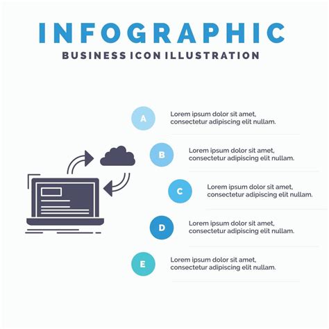 Sync Processing Data Dashboard Arrows Infographics Template For